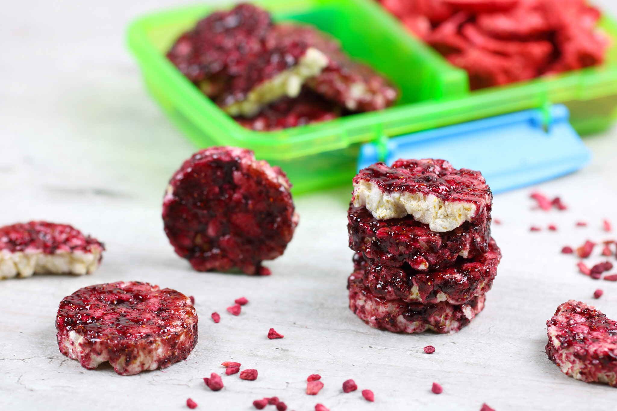 Blueberry & Raspberry Rice Cakes - Chaucer Foods